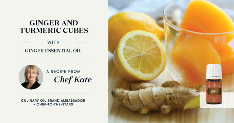 Ginger and Turmeric Cubes Young Living Australia Recipes