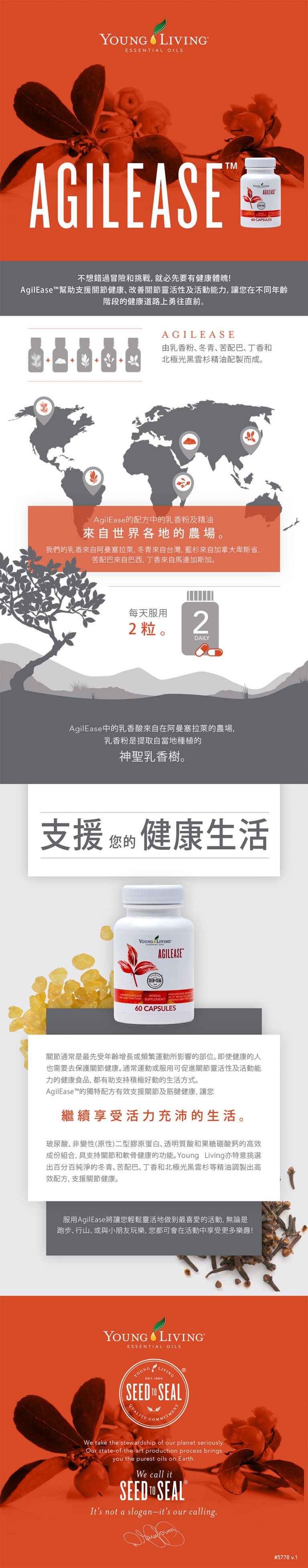 蘊含世界各地天然力量的AgilEase