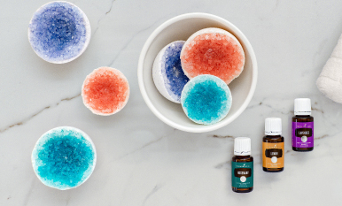 DIY Geode Bath Bombs| Young Living Essential Oils