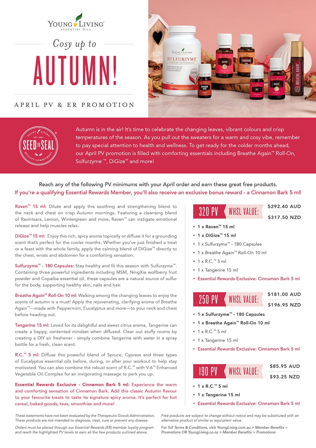 Monthly PV Promotion | Young Living AUNZ | Young Living Essential Oils