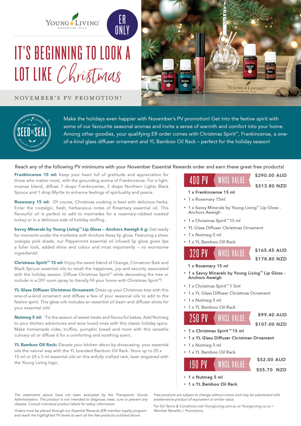 Monthly PV Promotion | Australia & New Zealand | Young Living Essential ...